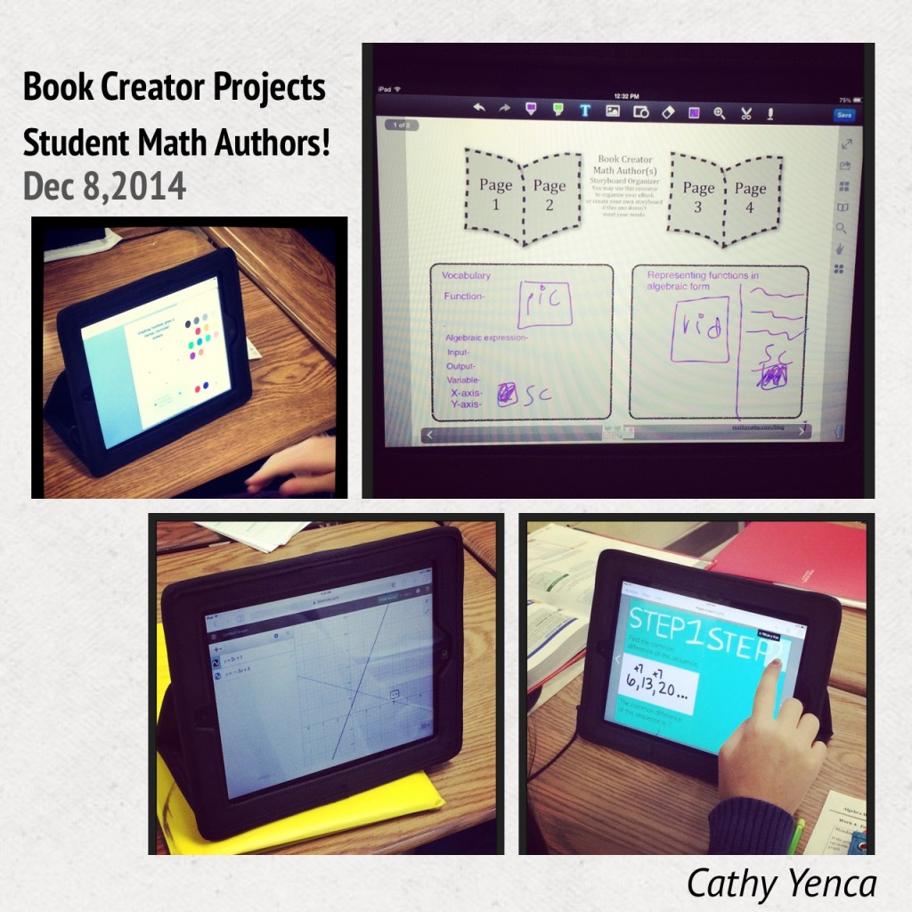 Book Creator Student Math Authors: Take 2 | MathyCathy's Blog – Mrs. Cathy Yenca